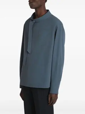 LANVIN Tie-neck Top - Blue