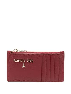 Patrizia Pepe Logo-plaque Zip-up Card Holder - Red