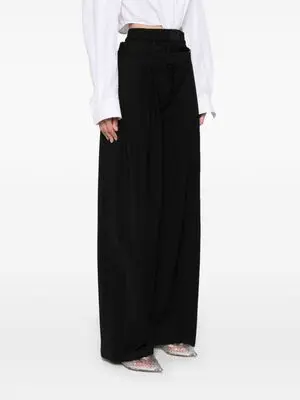 Alexander Wang Boxer-detailed Wide-leg Trousers