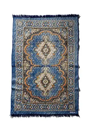 PUEBCO Indian Festival Rug - Blue Pattern/motif