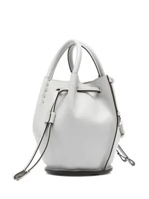 TOD'S Mini Logo-charm Bucket Bag - Grey