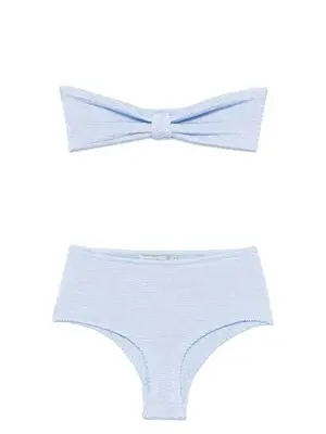PARAMIDONNA Seersucker Two-piece Bikini - Blue