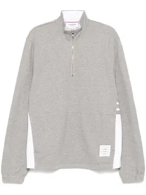 Thom Browne Half-zip Sweatshirt - Grey