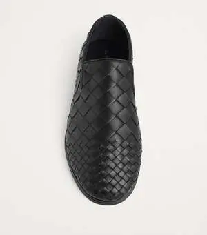 Bottega Veneta Lambskin Intrecciato Slip-on Slippers