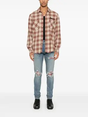 Amiri Plaid Mx1 Jeans
