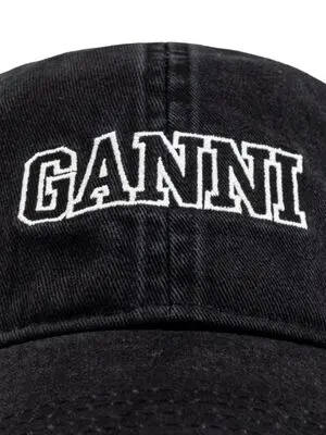 GANNI Logo-embroidered Cap