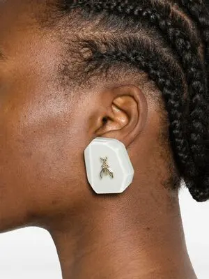 Patrizia Pepe Fly-motif Clip-on Earrings