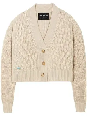 Alanui Front Button Cardigan - Neutrals