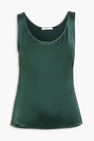 BY MALENE BIRGER Jacie Satin Tank - Forest Green