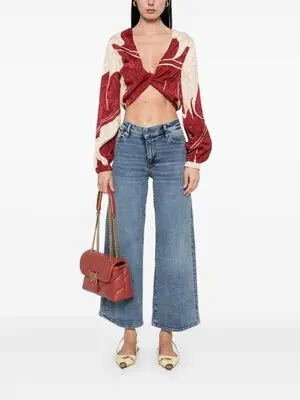 FRAME Le Pixie Slim Palazzo Jeans