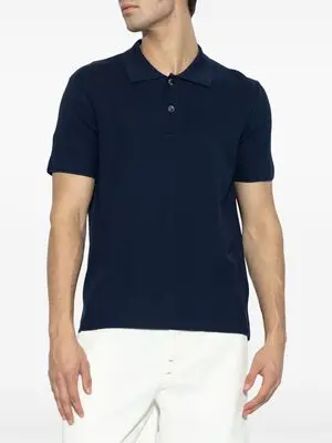 Jacquemus Logo-jacquard Polo Shirt - Blue