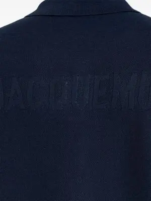 Jacquemus Logo-jacquard Polo Shirt - Blue