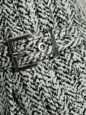 GANNI Tweed Wrap Mini Skirt
