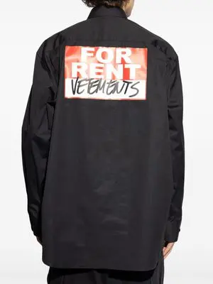Vetements Sticker-print Shirt
