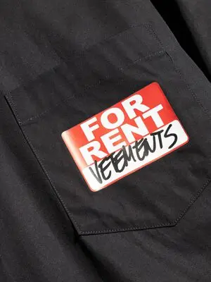 Vetements Sticker-print Shirt