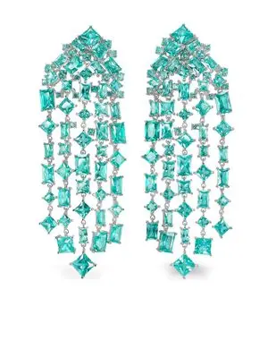 ANABELA CHAN 18kt White Gold Paraiba Cascade Drop Earrings