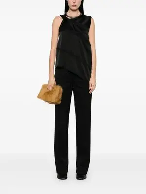 JIL SANDER Grain-de-poudre Trousers