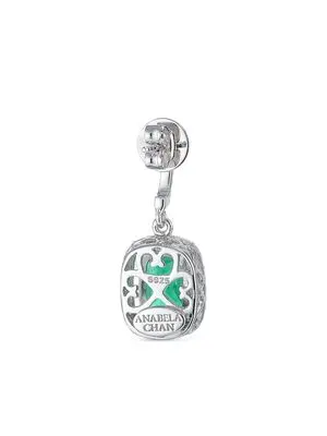ANABELA CHAN 18kt White Gold Comet Emerald Earrings