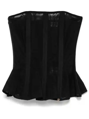 NISSA Semi-sheer Corset Top