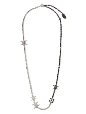Off-White Barbed Wire Chain Necklace
