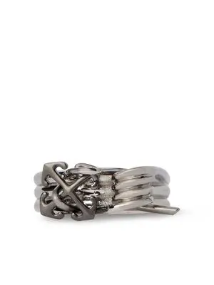 Off-White Barbed Wire Ring - Silver