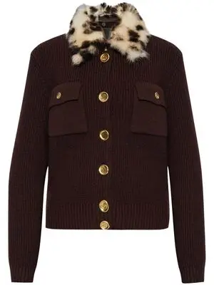 Givenchy Fur-collar Cardigan