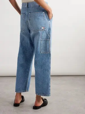 Bottega Veneta Cropped High-rise Straight-leg Jeans