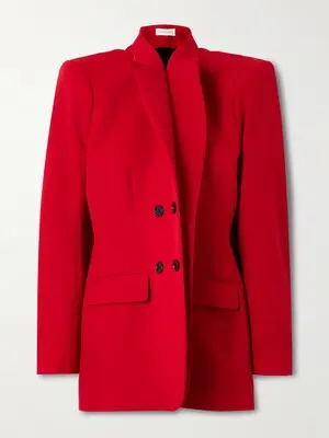 Marie Adam-Leenaerdt Double-breasted Wool-twill Blazer