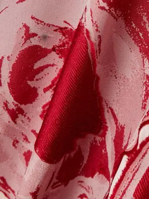 La DoubleJ Printed Silk-blend Chiffon Maxi Dress