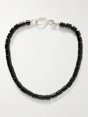 SOPHIE BUHAI Deco Onyx And Silver Choker