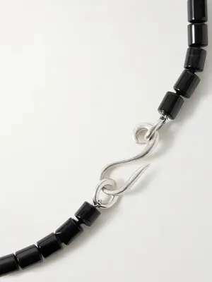 SOPHIE BUHAI Deco Onyx And Silver Choker