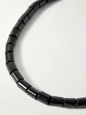 SOPHIE BUHAI Deco Onyx And Silver Choker