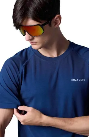 COZY ZERO Tech Merino Light Weight Daily Tee - Poseidon