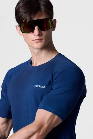 COZY ZERO Tech Merino Lightweight Daily T-shirt - Poseidon