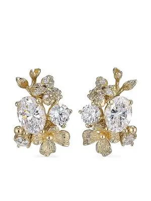 ANABELA CHAN 18kt Yellow Vermeil Golden Posy Stud Earrings - Gold