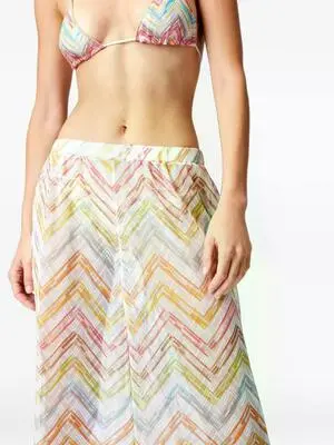 Missoni Zigzag Palazzo Pants - White