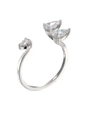 ANABELA CHAN 14kt White Gold Floating Diamond Ring