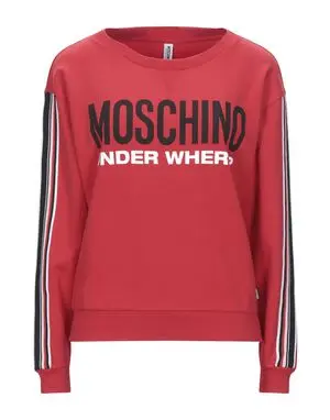 Moschino Cotton-blend Underwear Sweatshirt - Red