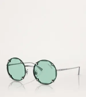 Tiffany & Co. Round Frame Sunglasses - Silver