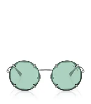 Tiffany & Co. Round Frame Sunglasses - Silver