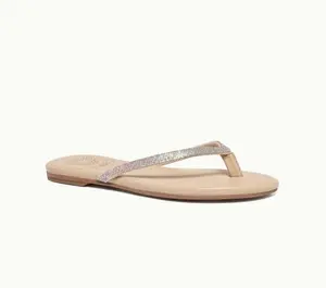 GRACE FOOTWEAR Embellished Flip-flop Sandals - Crystal