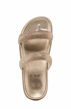 GRACE FOOTWEAR Cannes Sandal - Champagne