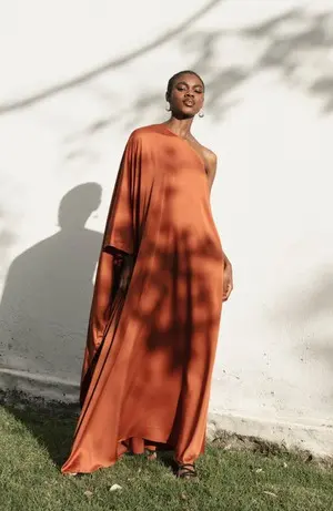DIARRABLU Satu Maxi Dress - Solid Rust
