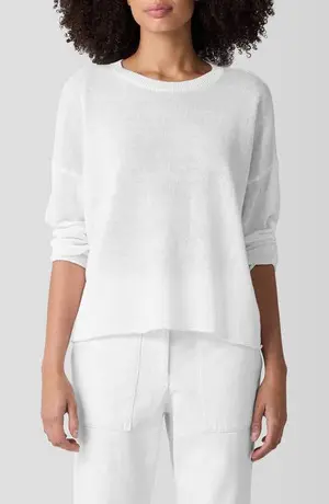 Eileen Fisher Crewneck Organic Blend Sweater