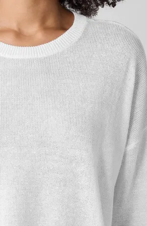 Eileen Fisher Crewneck Organic Blend Sweater