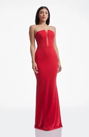Dress The Population Izzy Strapless Mermaid Gown