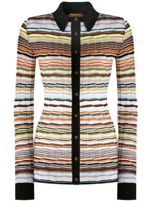 Missoni Striped Knitted Shirt - Blue