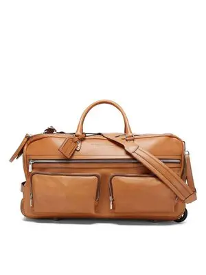Brunello Cucinelli Leather Trolley Bag - Brown