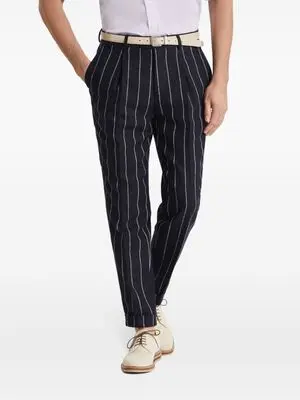 Brunello Cucinelli Striped Trousers - Blue