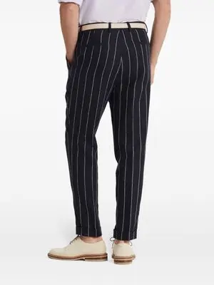 Brunello Cucinelli Striped Trousers - Blue